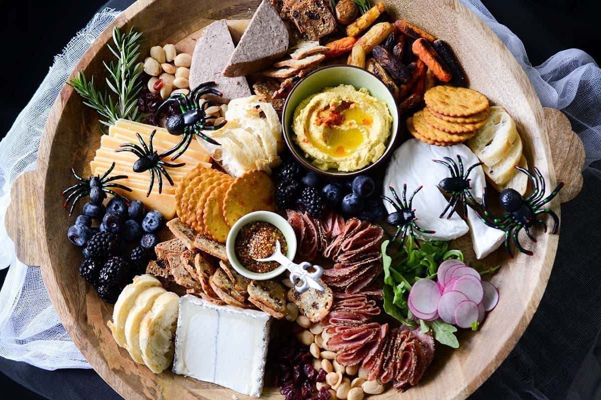 Tastebud Tingling Halloween Grazing Board • Sip + Sanity
