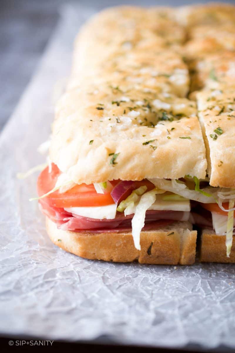 Cold Italian Sub Sandwich Party Sliders • Sip + Sanity