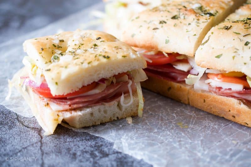 Cold Italian Sub Sandwich Party Sliders • Sip + Sanity