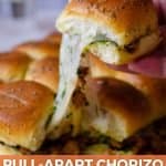 Baked Hawaiian Roll Sliders with Chorizo + Cheese - Sip + Sanity