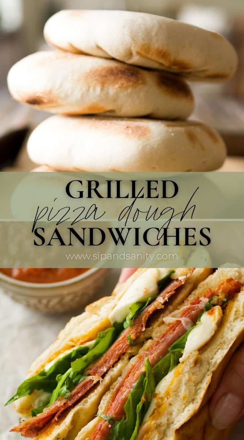 Grilled Pizza Dough Sandwiches • Sip + Sanity