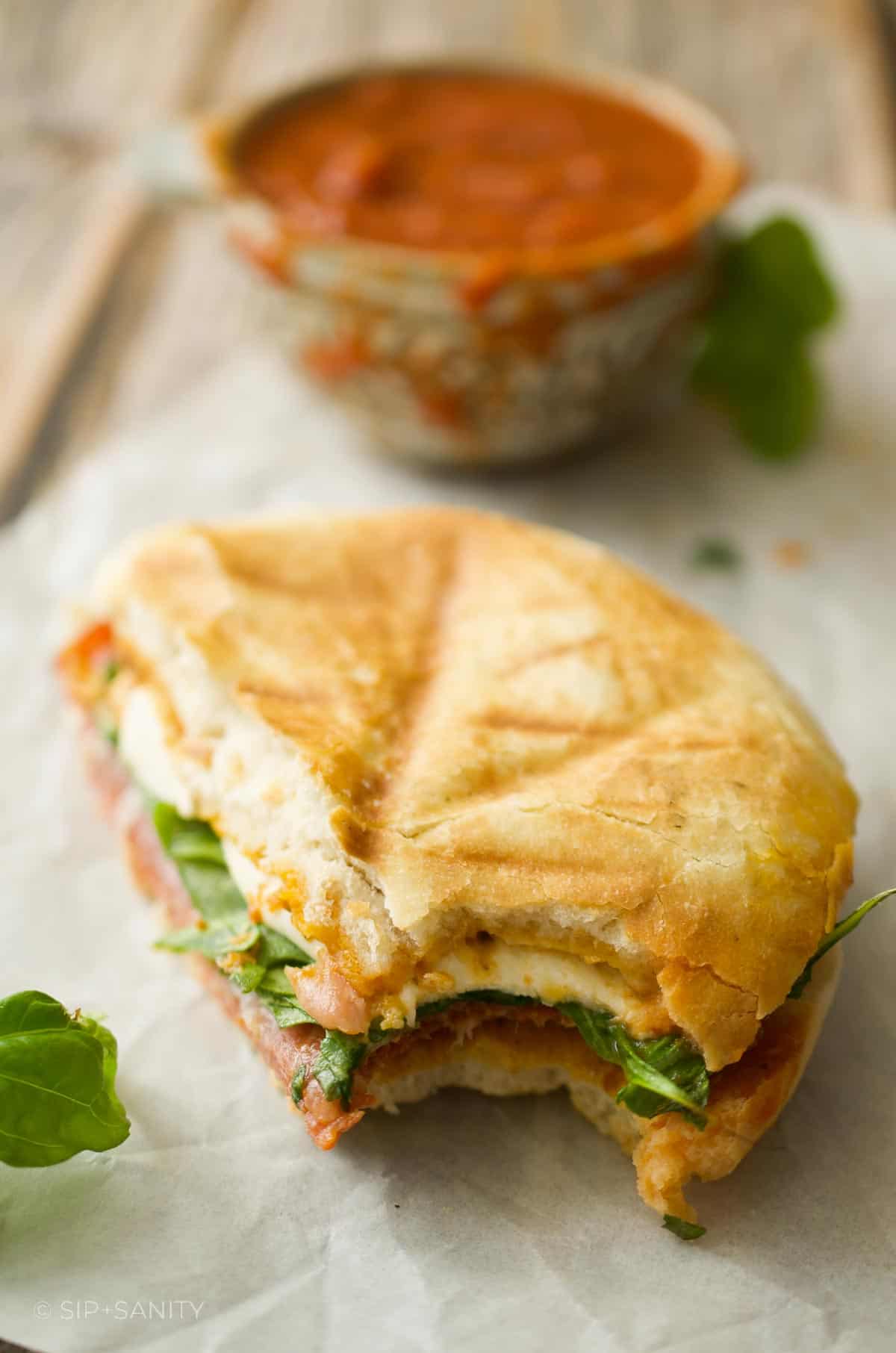 Grilled Pizza Dough Sandwiches • Sip + Sanity
