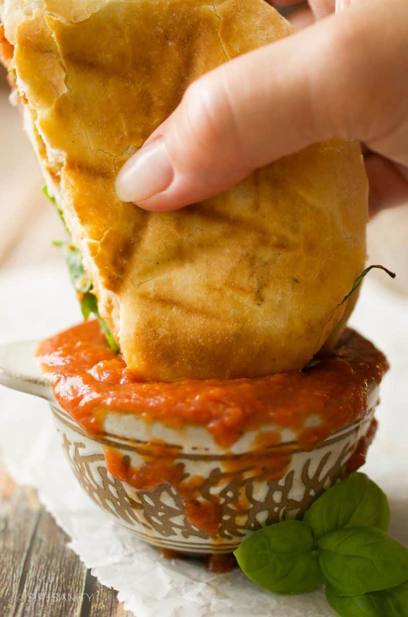 Grilled Pizza Dough Sandwiches • Sip + Sanity