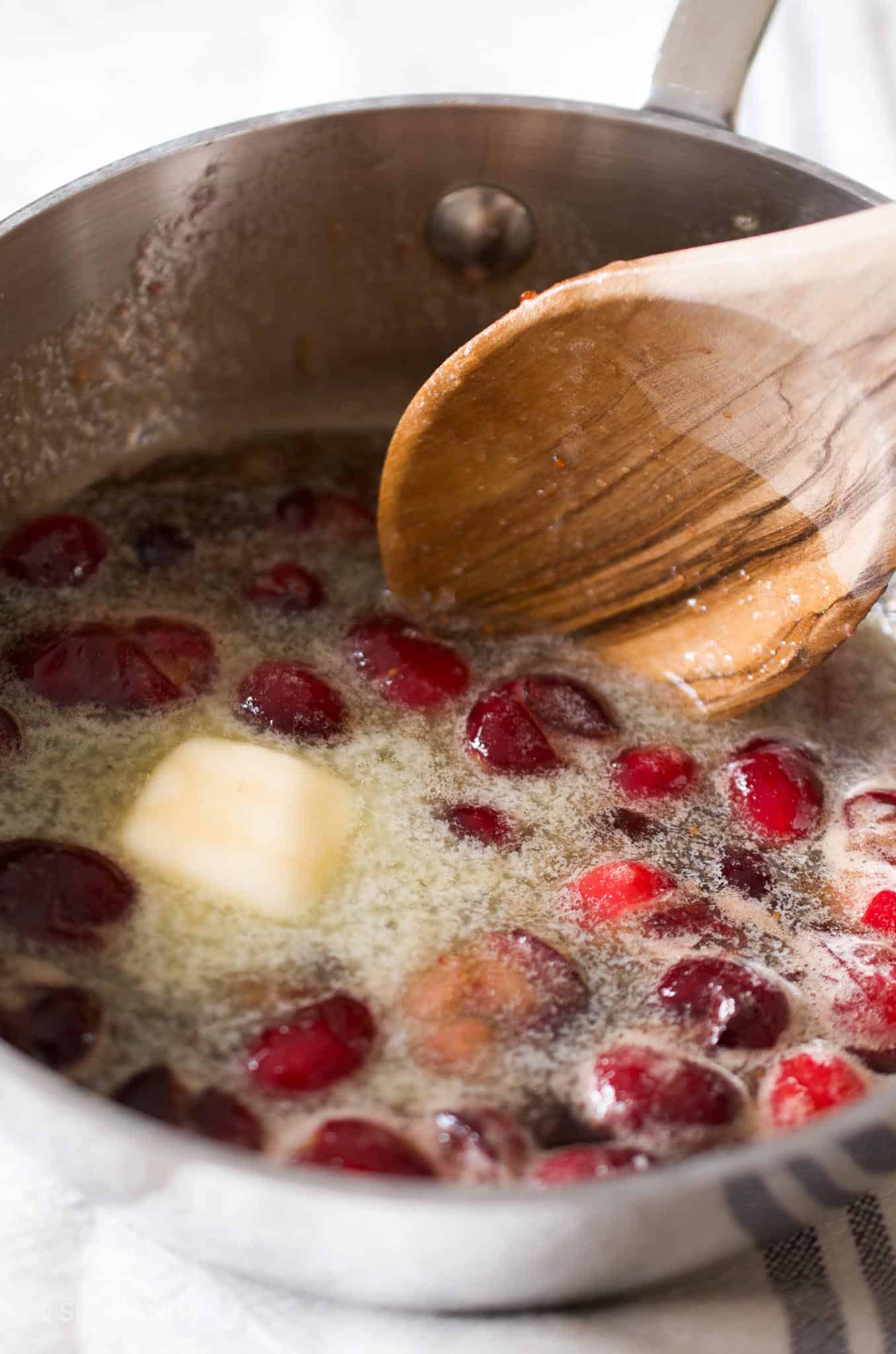 Cranberry Crumble Pancakes • Sip + Sanity