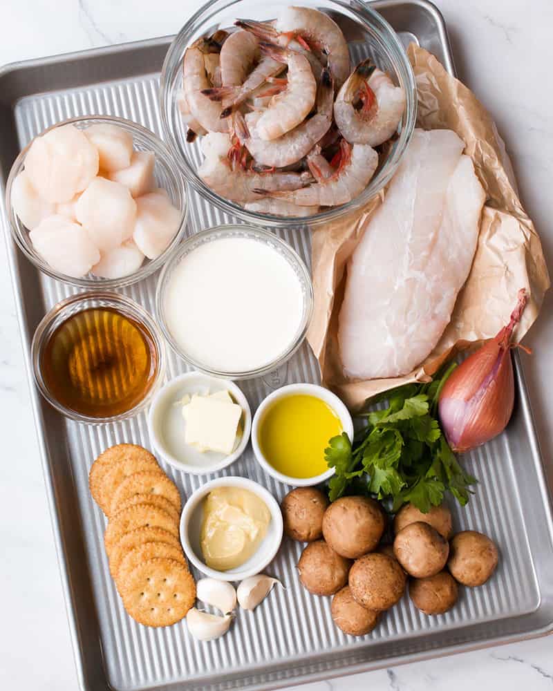 Baked New England Seafood Casserole Recipe • Sip + Sanity