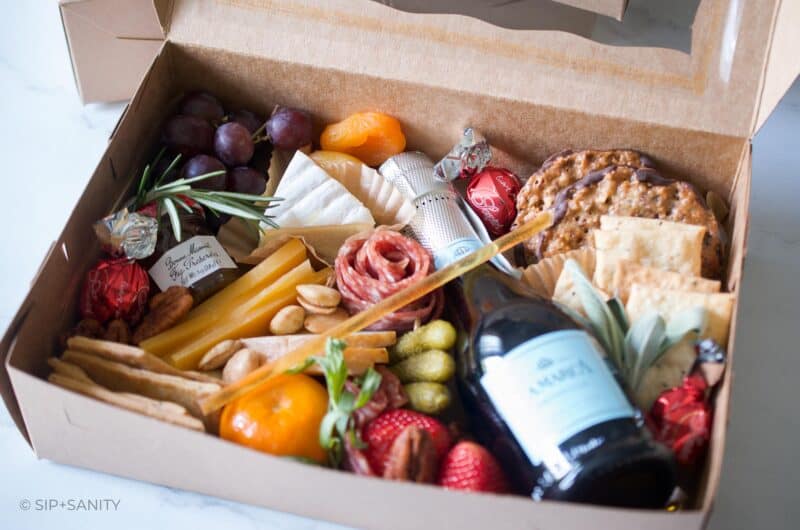 How to DIY Individual Charcuterie Boxes for Parties • Sip + Sanity