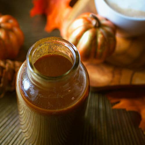 Homemade Pumpkin Spice Coffee Syrup (with Real Pumpkin) • Sip + Sanity