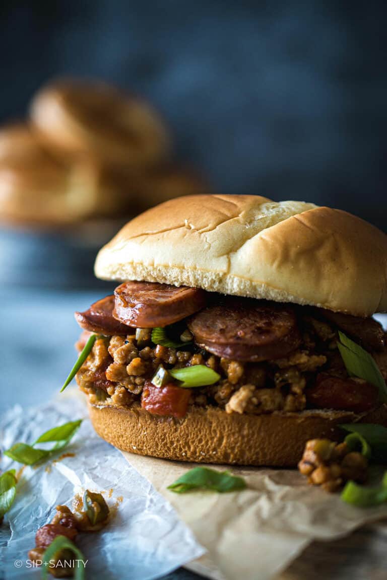 Chicken Gumbo Sloppy Joes (Without Canned Soup) • Sip + Sanity