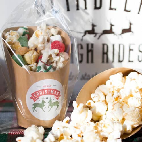 Holiday Popcorn Bar Ideas for Last Minute Entertaining • Sip + Sanity