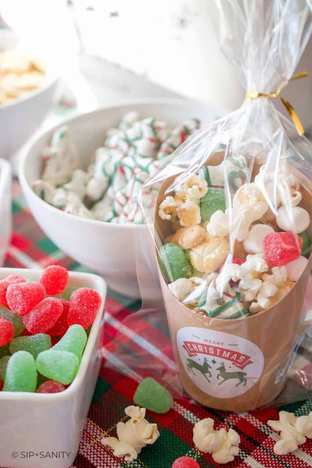 Holiday Popcorn Bar Ideas for Last Minute Entertaining • Sip + Sanity