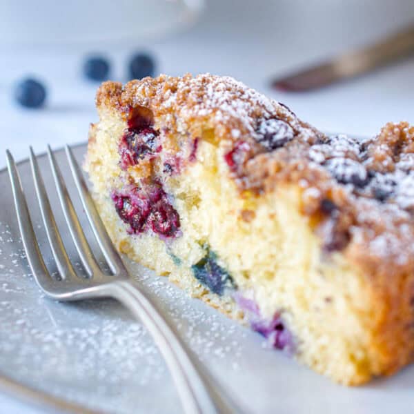 Blueberry Sour Cream Coffee Cake • Sip + Sanity