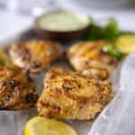 Zhoug Marinated Grilled Chicken Thighs (Bone-in, Skin-on) • Sip + Sanity