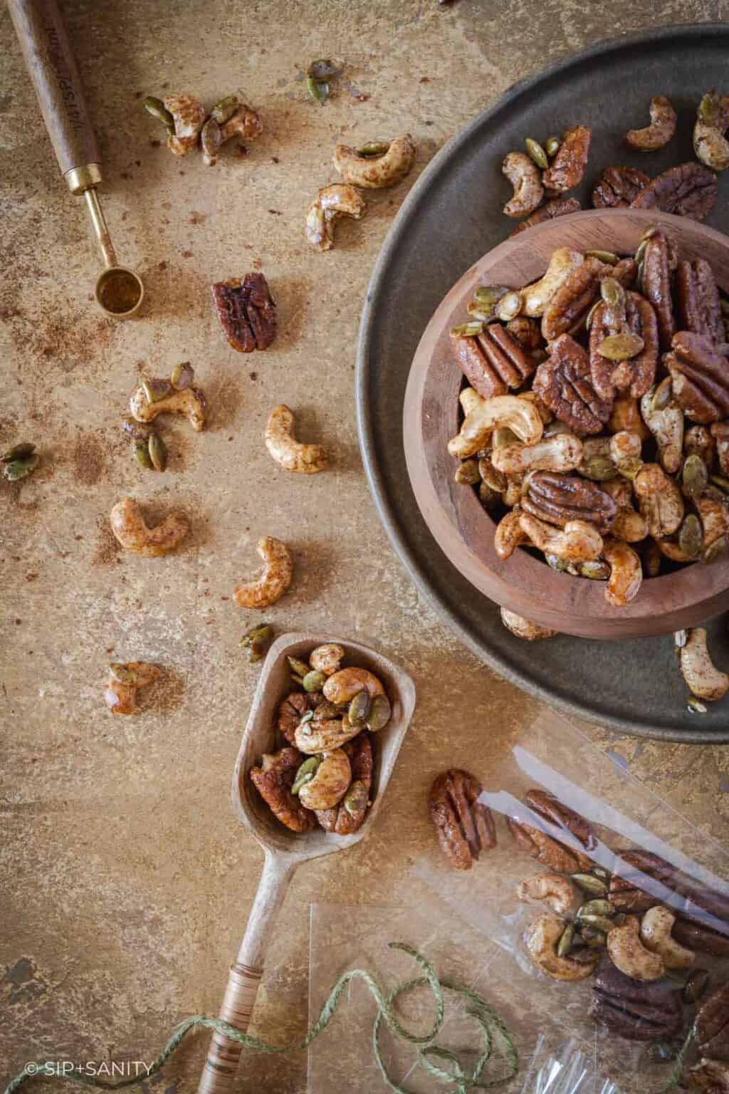 Spiced Nuts Recipe (Vegan + Just 5 Ingredients!) • Sip + Sanity