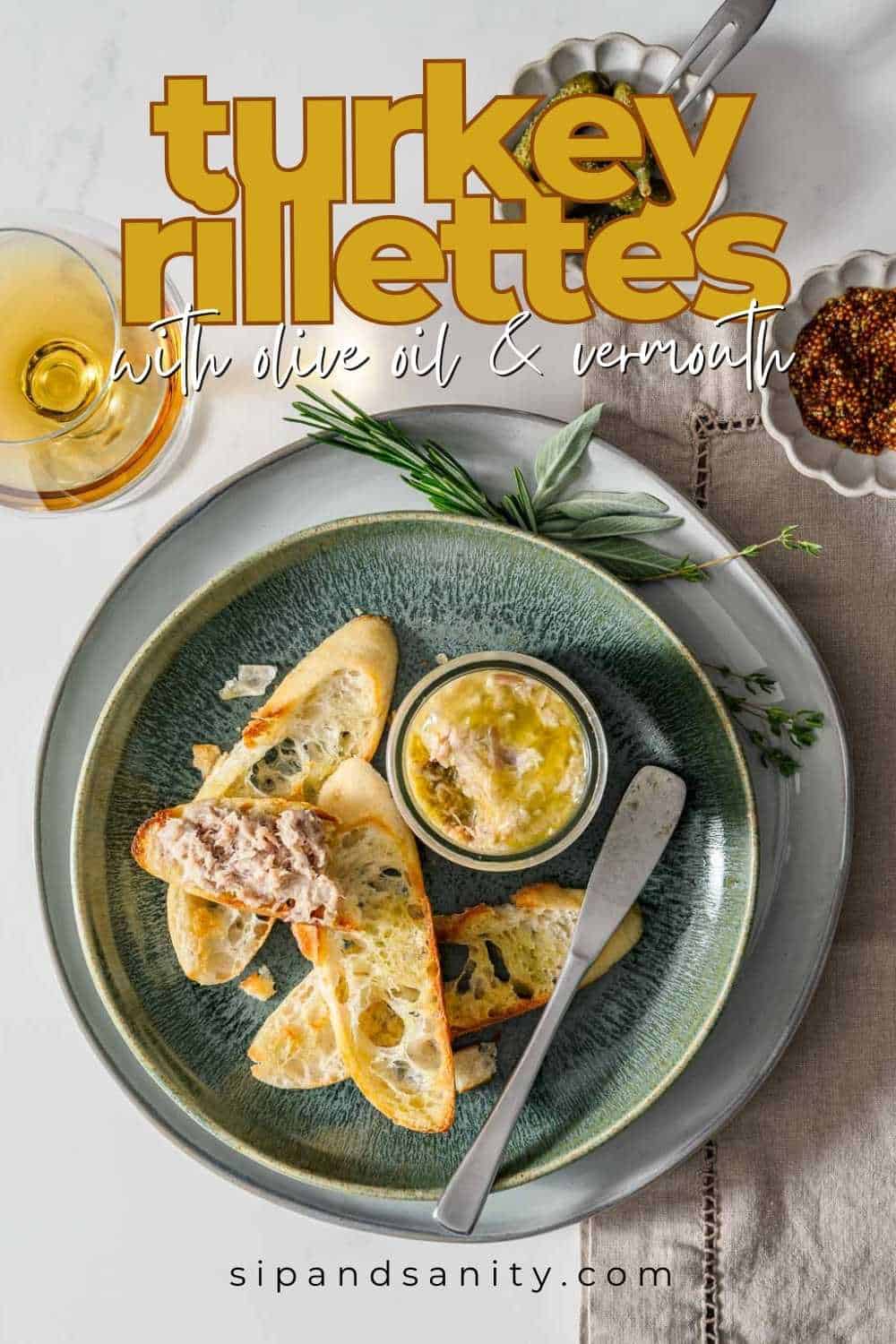 Turkey Rillettes Recipe • Sip + Sanity