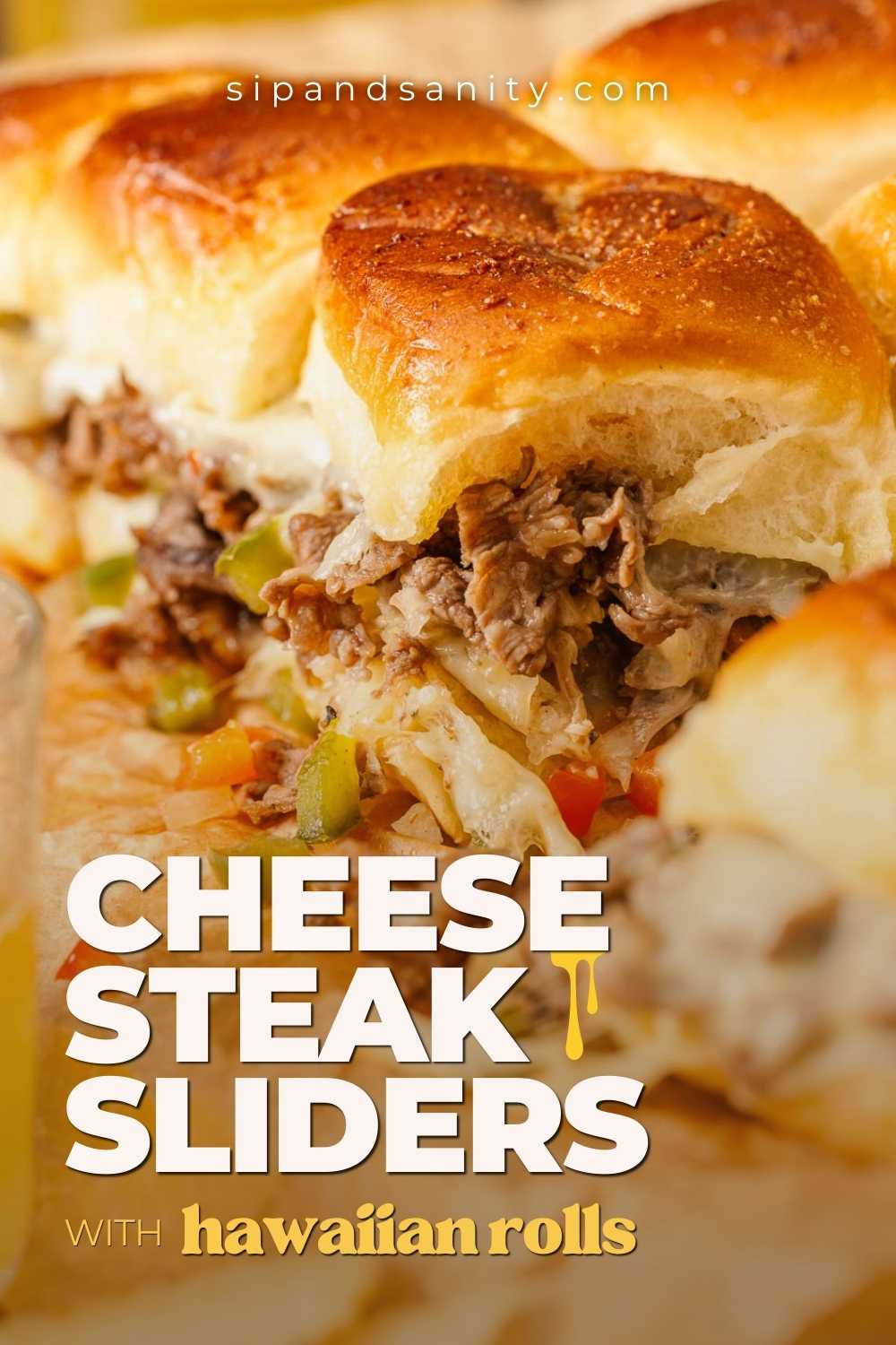 Cheesesteak Sliders: Perfect for Parties and Gatherings • Sip + Sanity