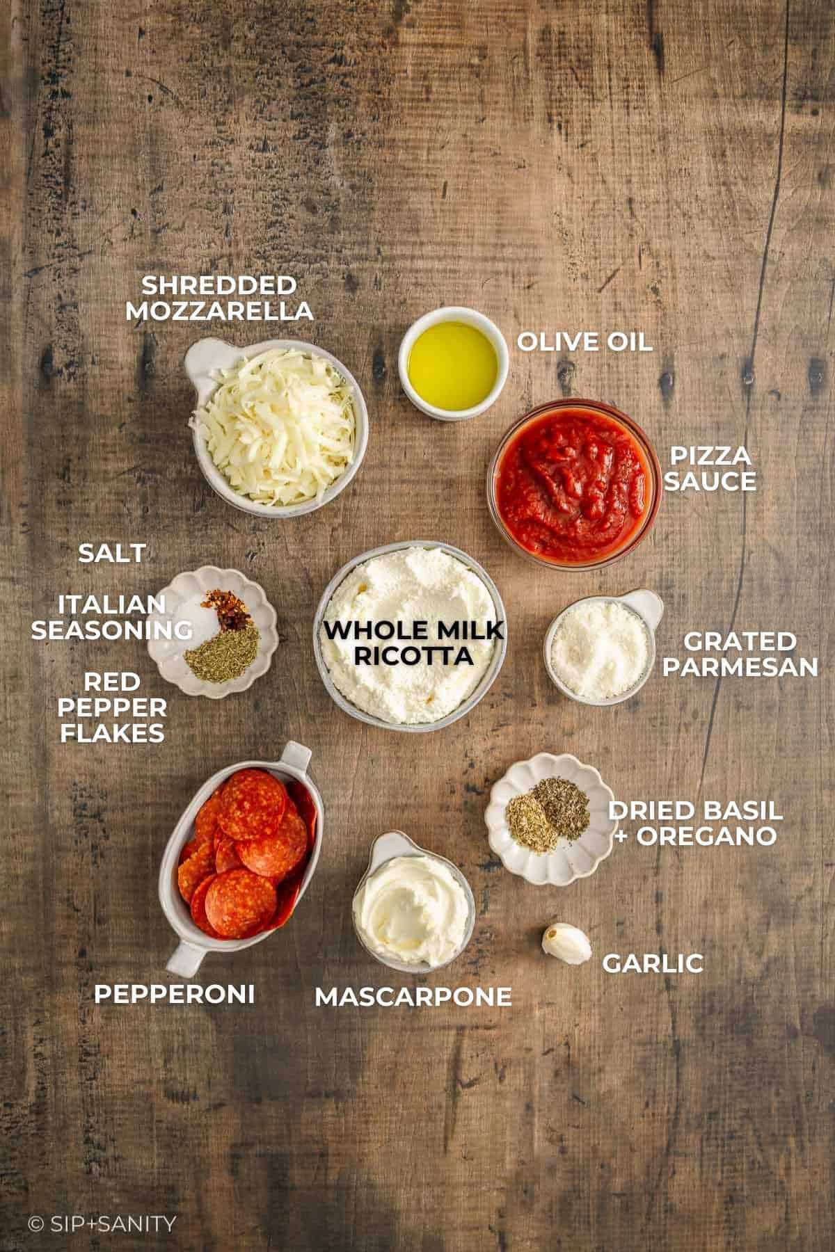 Whipped Ricotta Pizza Dip (No Cream Cheese!) • Sip + Sanity